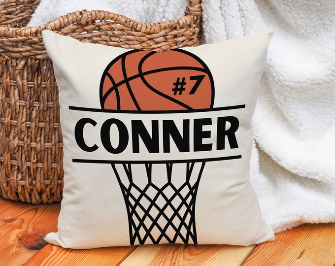 Custom Basketball Pillow, Personalized Basketball Pillow, Custom Throw ...