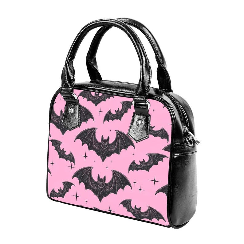Pastel Goth Bat Pink Purse - Etsy