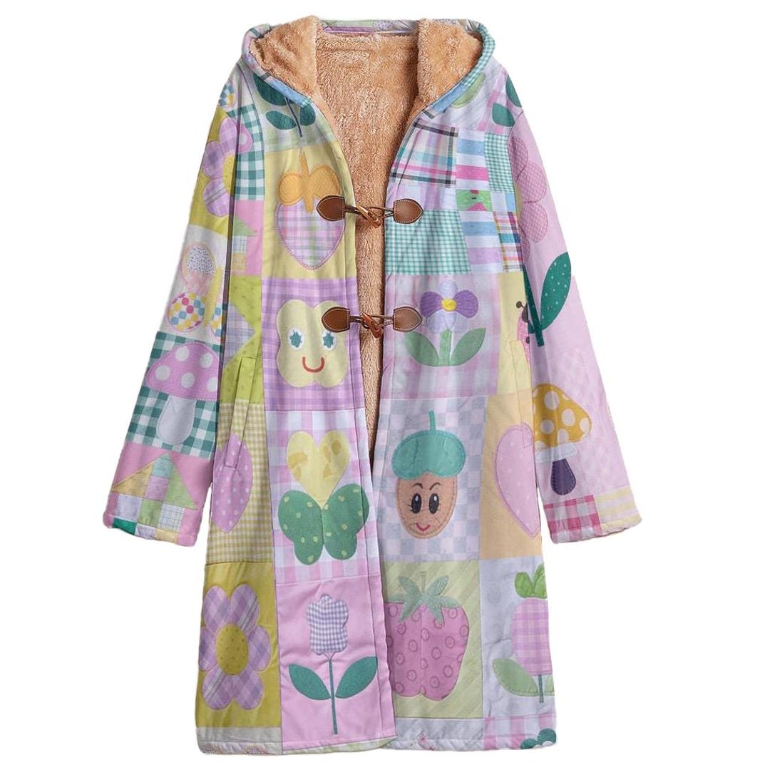 Kidcore Pastel Quilt Pattern Jacket - Etsy