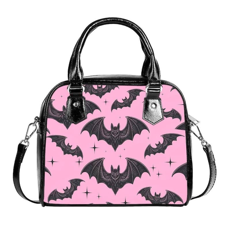 Pastel Goth Bat Pink Purse - Etsy