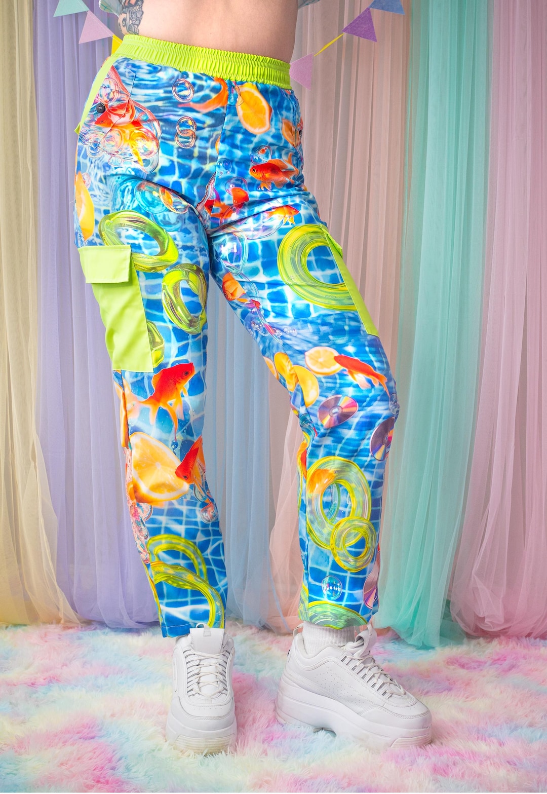 Frutiger Aero Water Ring Toss Game Cargo Pants - Etsy