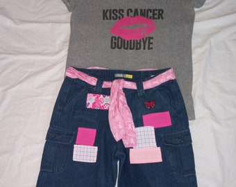 Breast Cancer Jeans - Etsy
