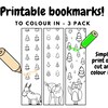 Printable Colouring Bookmarks Instant Download PDF Fall Autumn ...