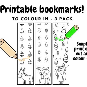 Printable Colouring Bookmarks Instant Download PDF Fall Autumn ...