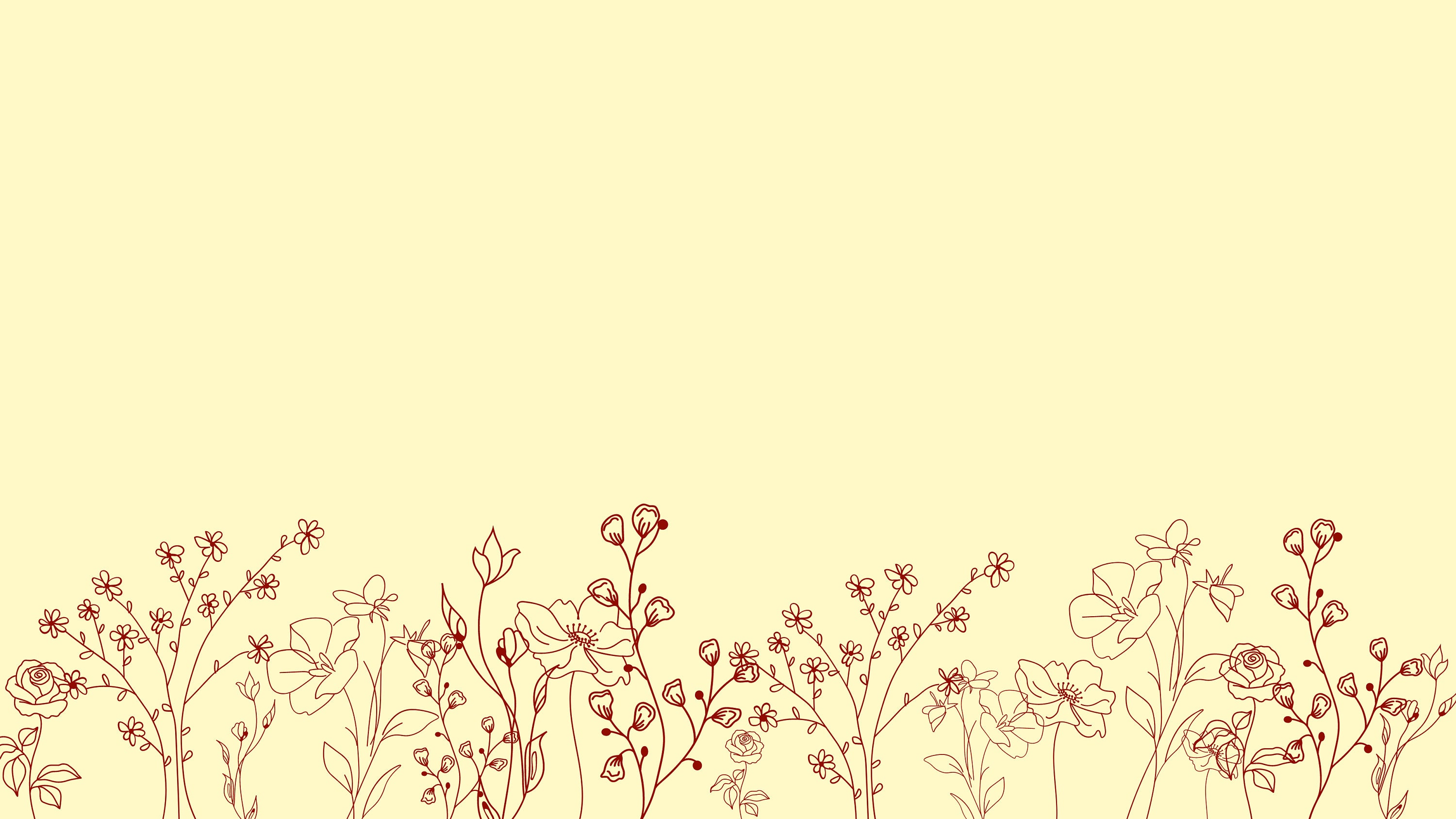 Simplistic Flower Desktop Wallpaper | Boho Digital Background ...