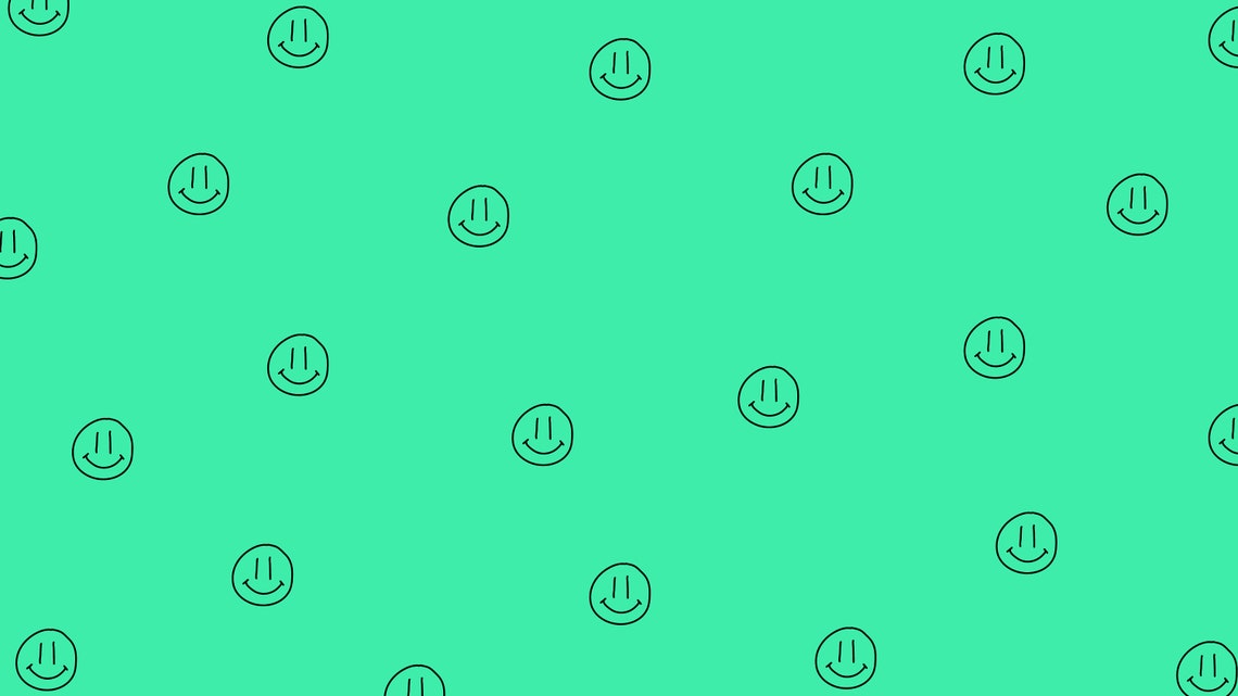 Smiley Face Desktop Wallpaper Screensaver 30 Pack Trendy - Etsy