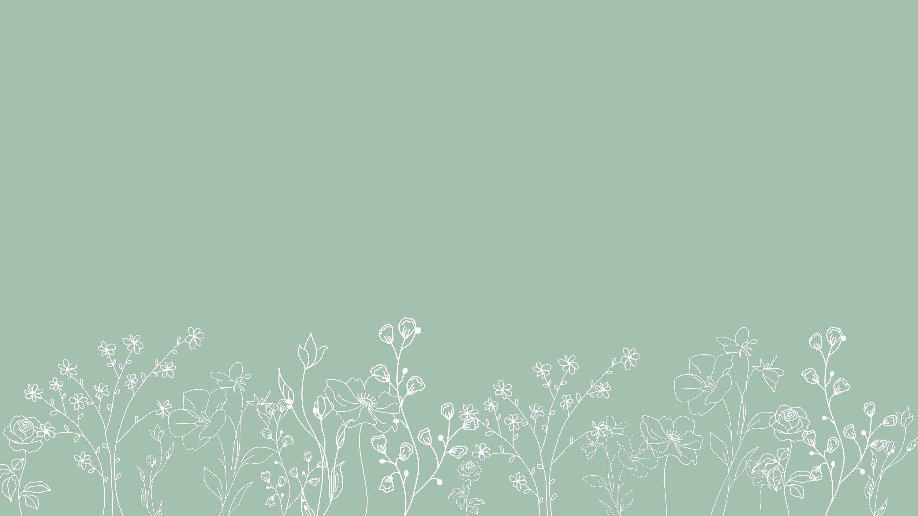 Simplistic Flower Desktop Wallpaper | Boho Digital Background ...