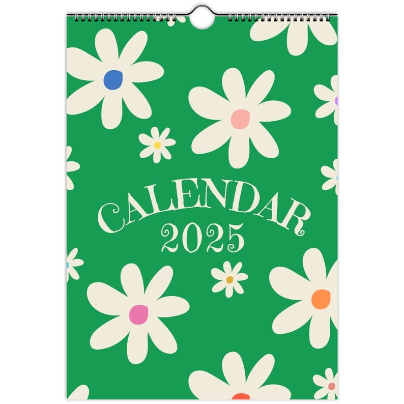 Colorful Floral 2025 Calendar - Vibrant Monthly Planner | Wall Calendar ...