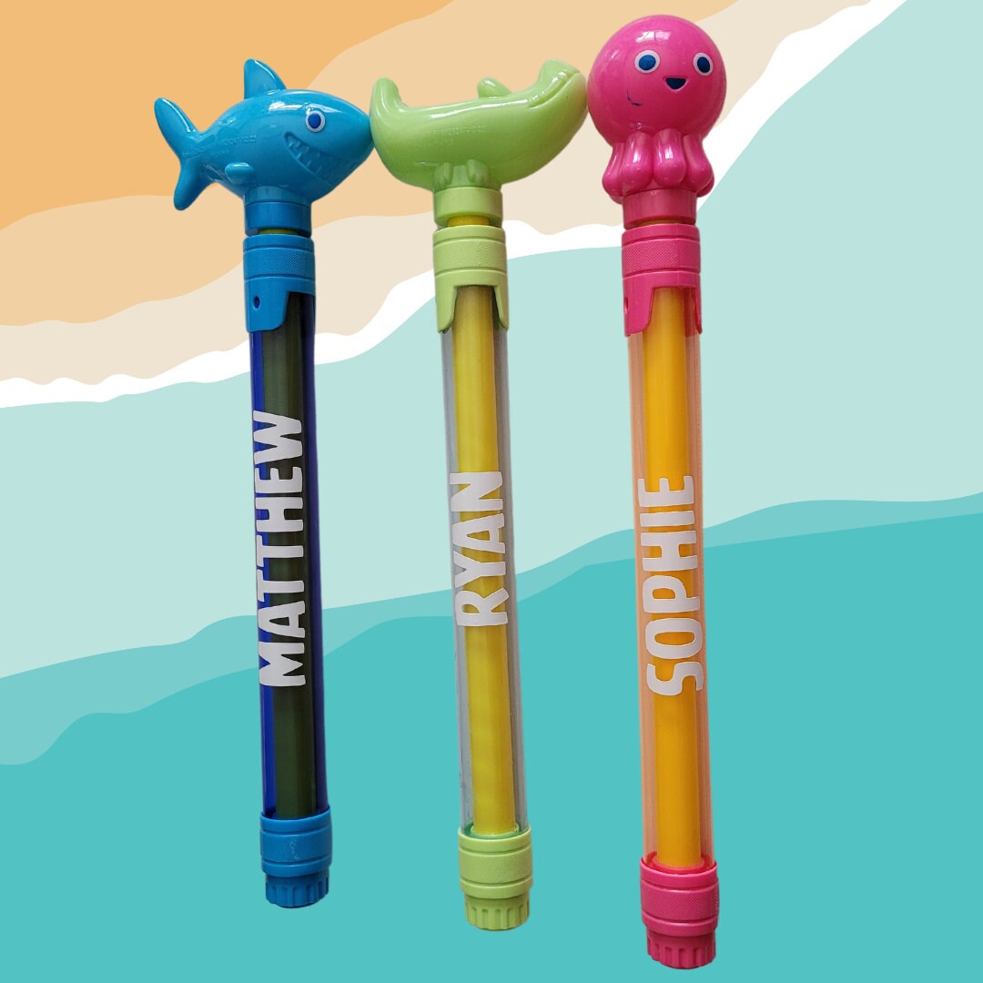 Personalized Water Blaster, Water Gun, Pool Toy, Summer Favor, Kid ...