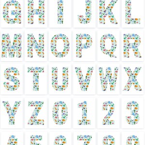 Printable Dinosaur-themed Alphabet Letters & Numbers for Party ...