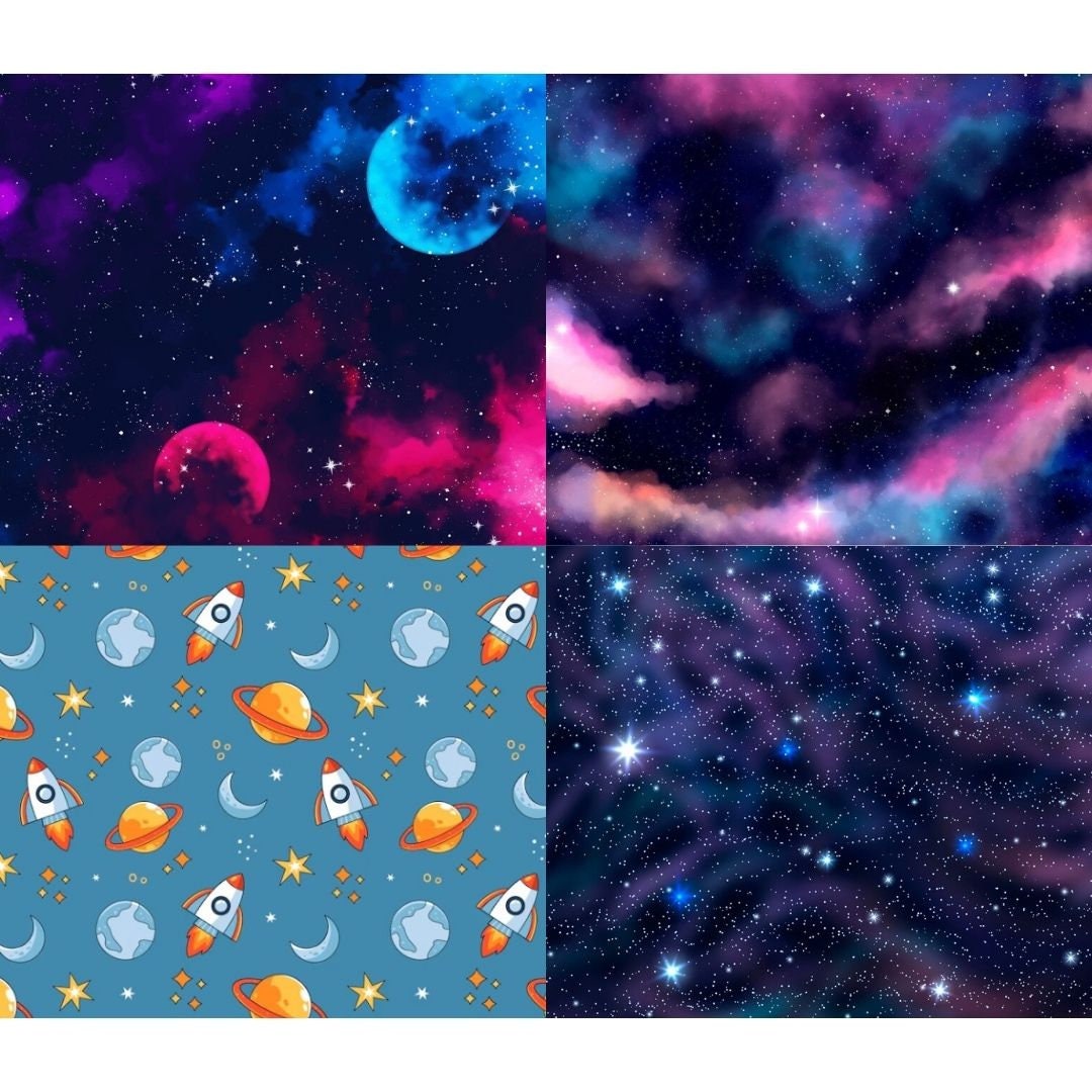 Printable Space Themed Alphabet Letters & Numbers for Party Decorations ...