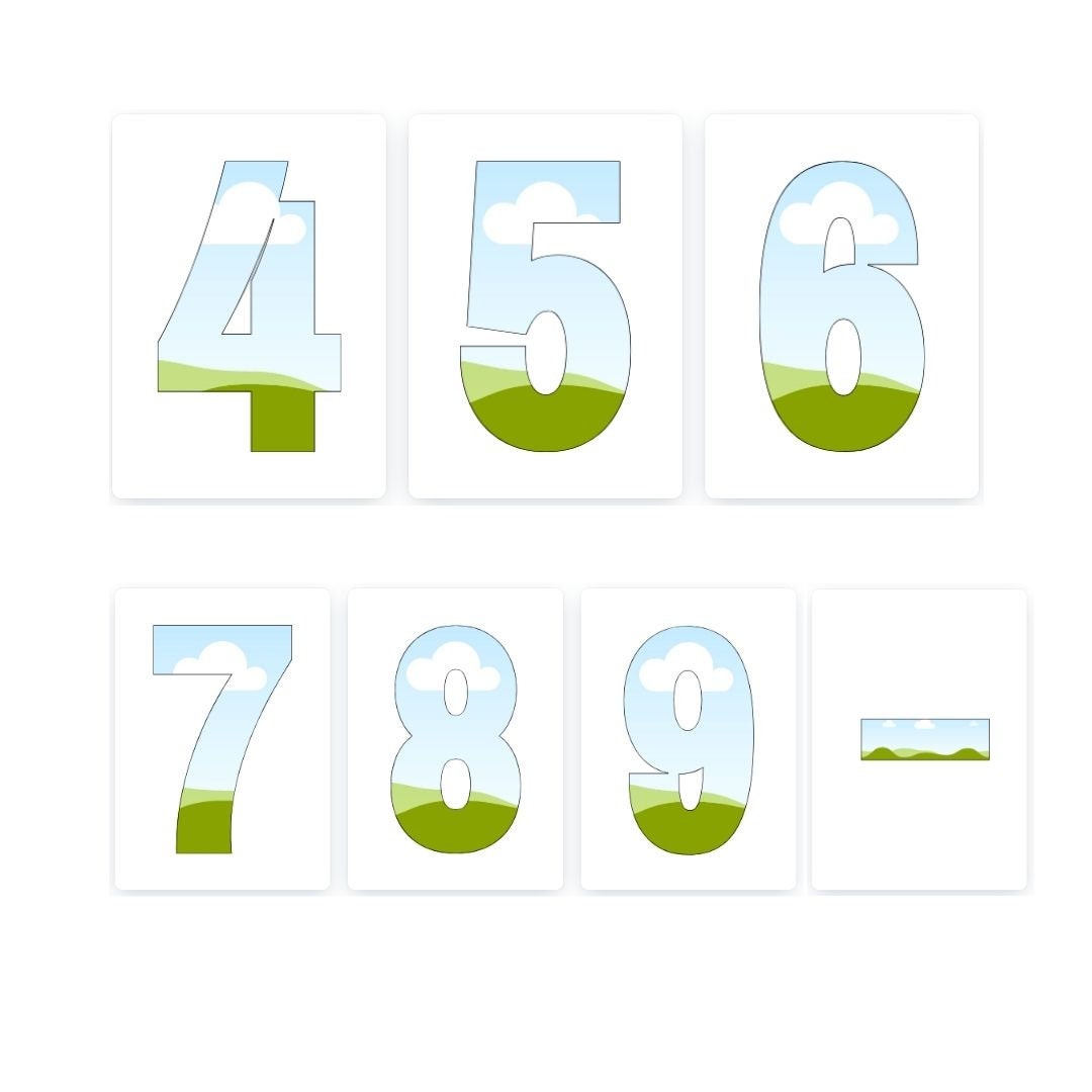 Canva Alphabet and Numbers Frame Template | Editable Canva Template ...