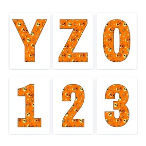 Printable Halloween Decoration | Alphabet Letters & Numbers | Party ...