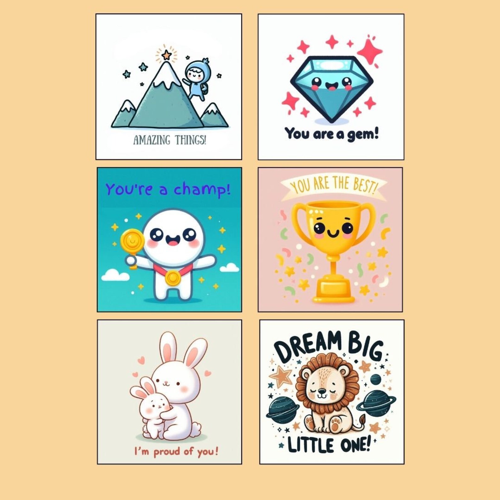 Printable Lunchbox Notes Encouraging Notes Positive Messages ...