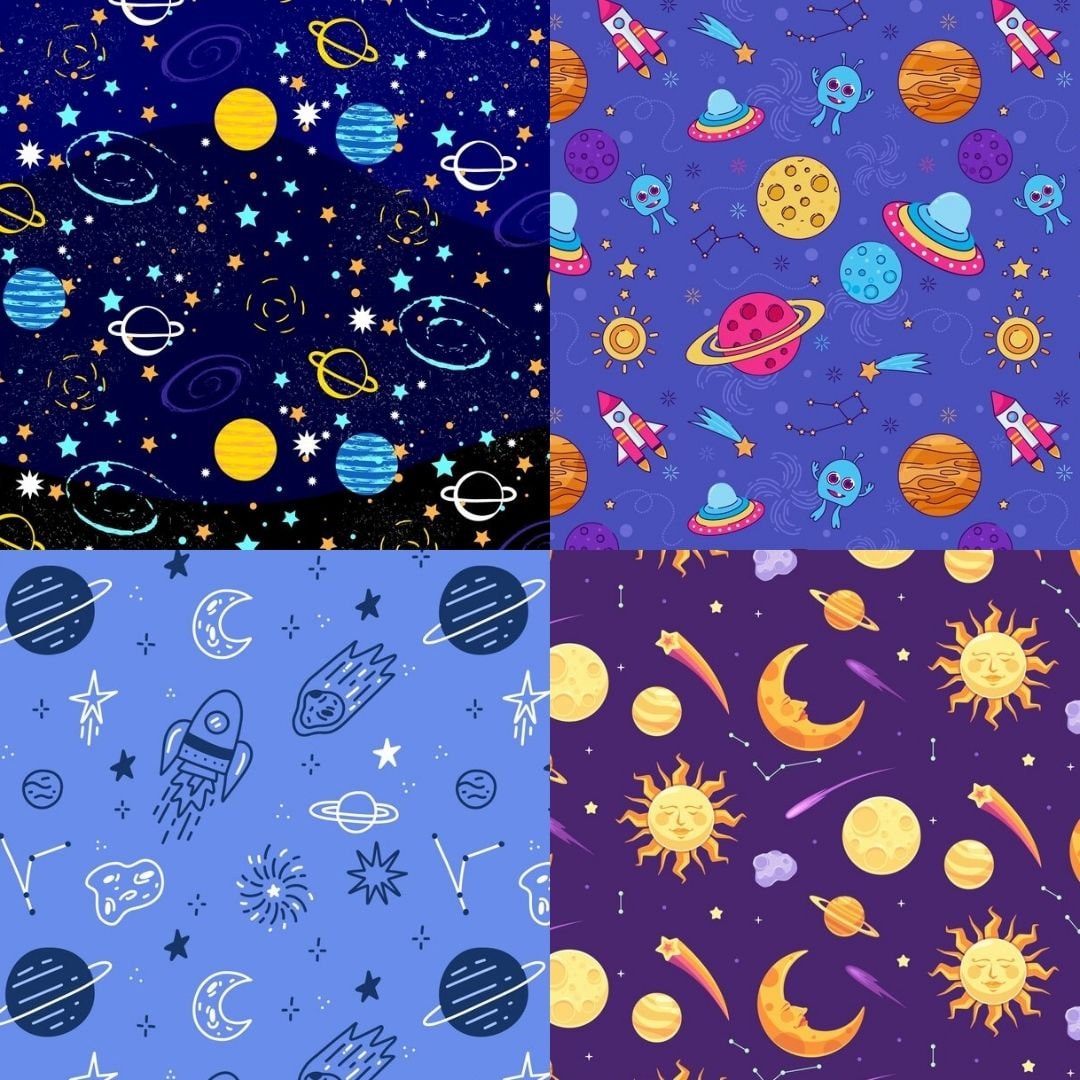 Printable Space Themed Alphabet Letters & Numbers for Party Decorations ...