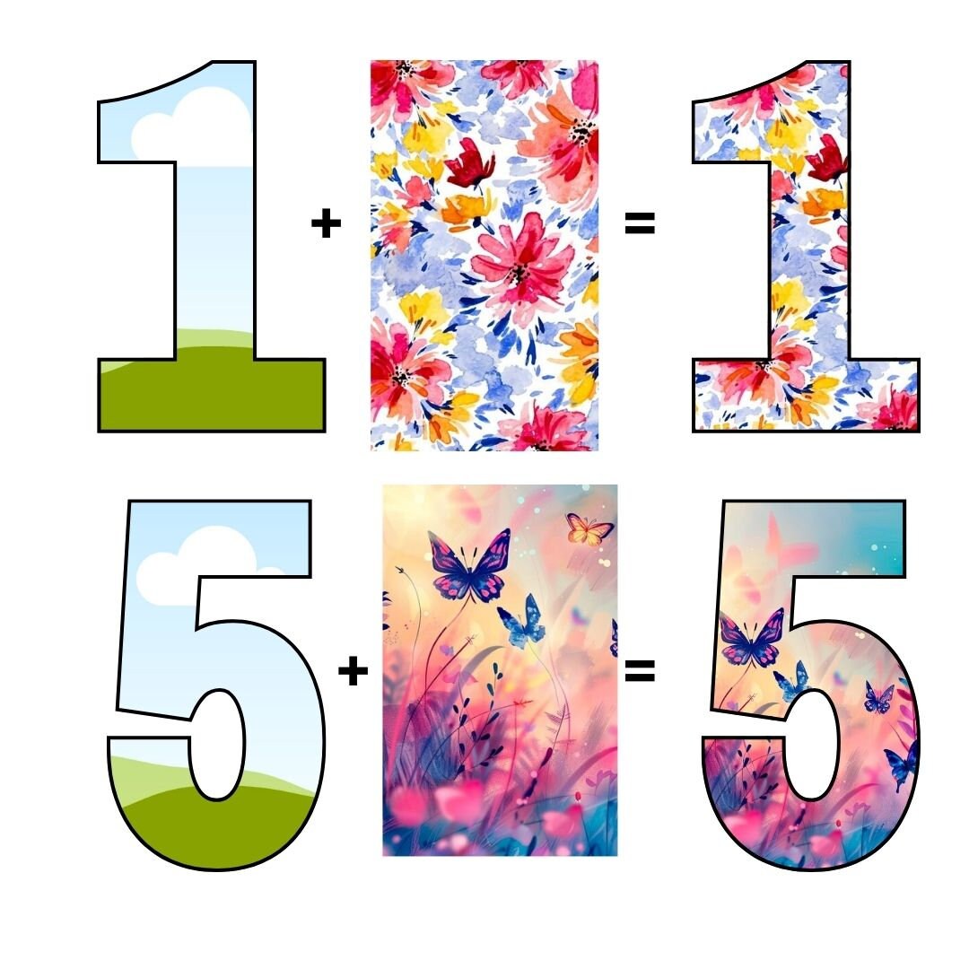 Canva Alphabet and Numbers Frame Template | Editable Canva Template ...