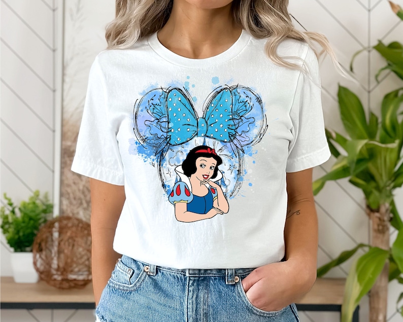 Snow White Shirt Snow White Watercolor T-shirt Fairest of - Etsy