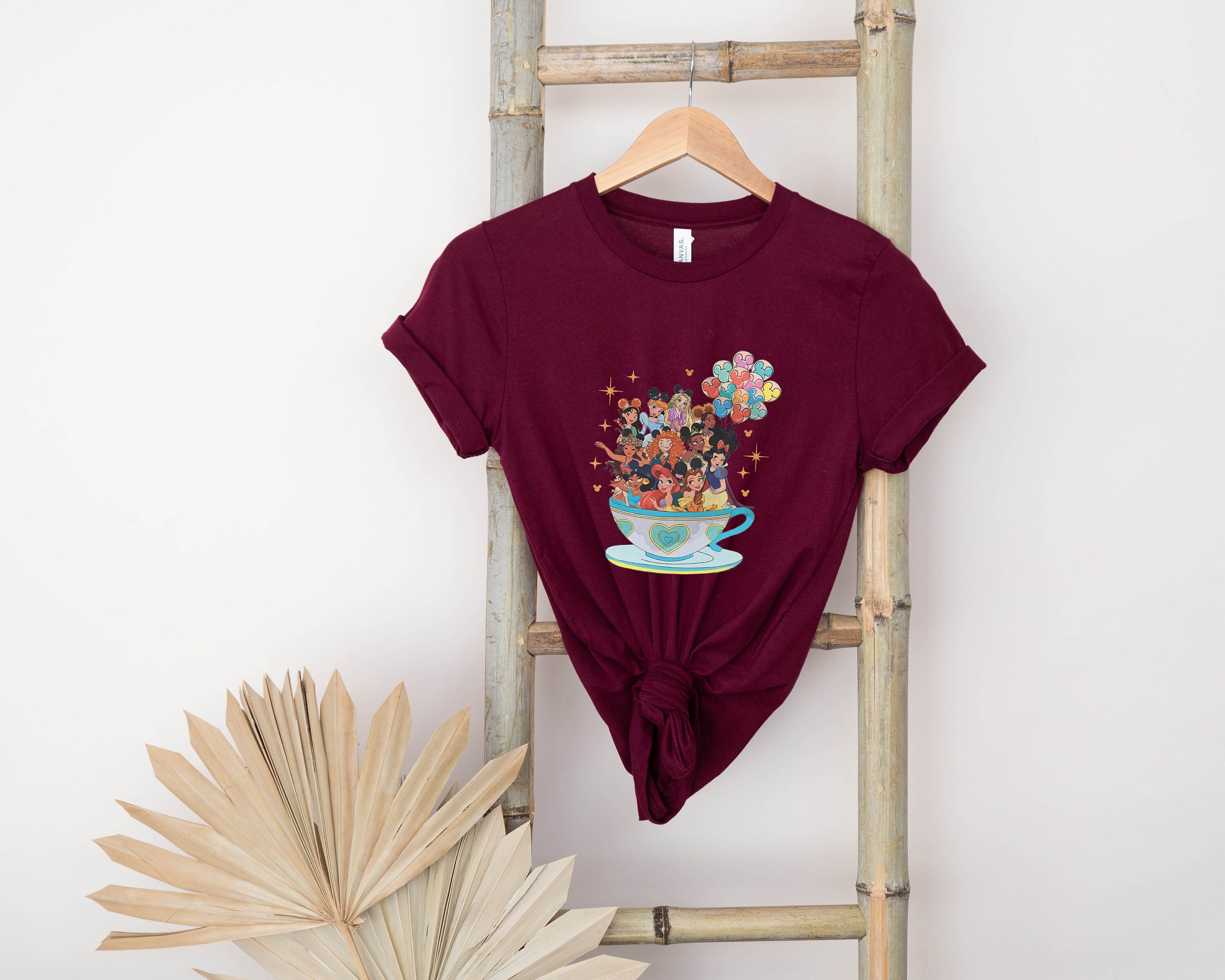 Disney princess Teacup Shirt, Disney Princess Characters Ballon sold by ...