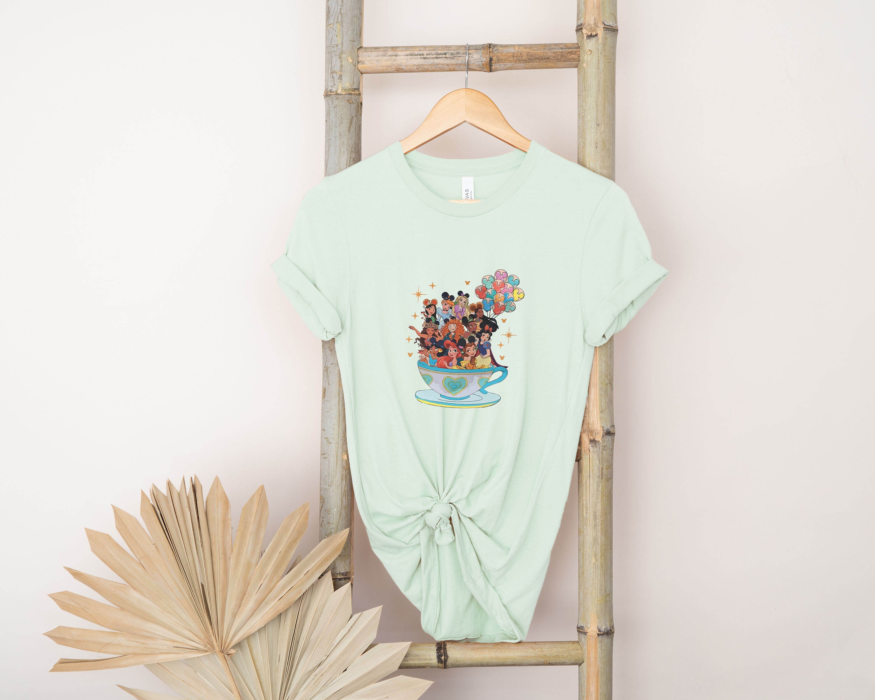 Disney princess Teacup Shirt, Disney Princess Characters Ballon sold by ...