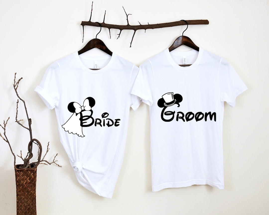 Disney Bride and Groom Shirts, Mickey and Minnie Disney Shirt, Disney ...