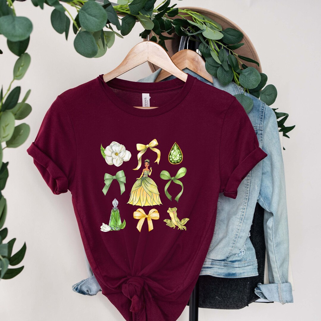 Princess Tiana Shirt, Tiana Shirt , Princess Tiana Coquette Shirt ...