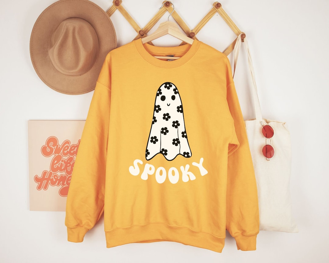 Spooky Season Sweatshirt, Retro Halloween Crewneck, Cute Halloween ...