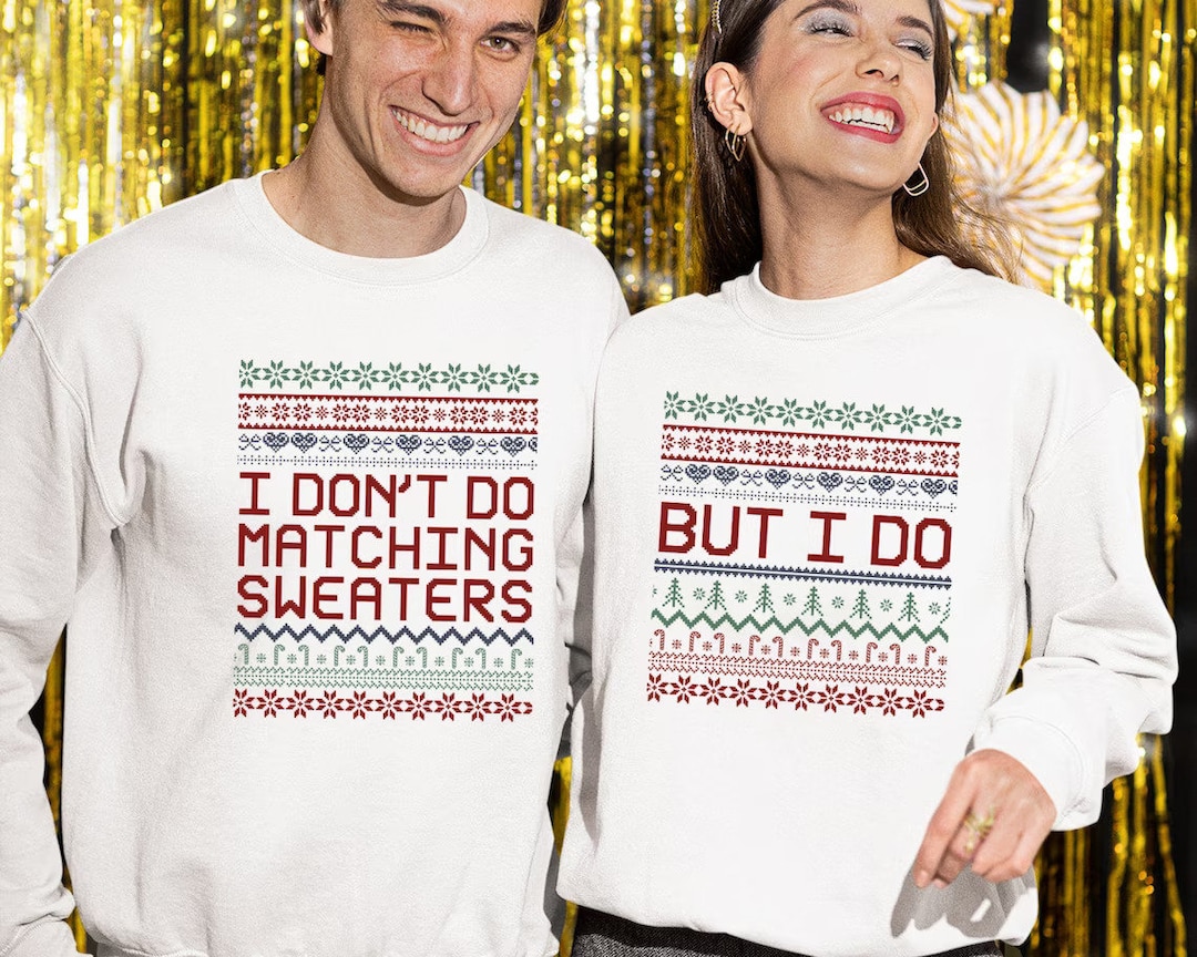 Matching Christmas Couple Jumpers, I Don’t Do Matching Christmas ...