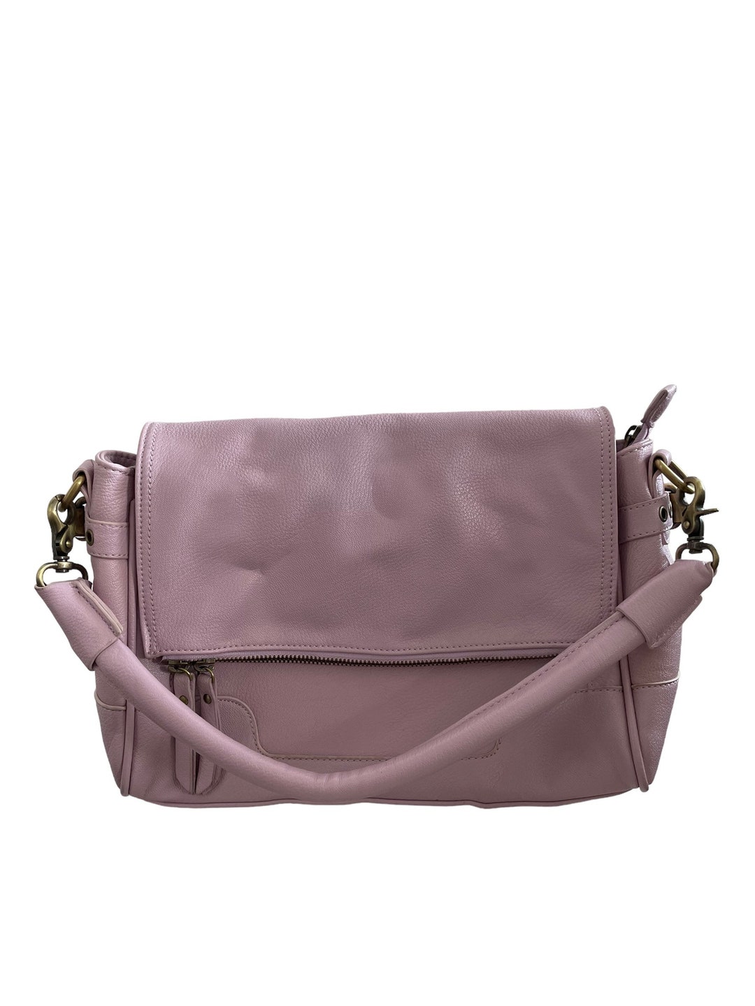 Y2K Real Leather Lavender Color Shoulder Bag, 2000s Genuine Leather ...