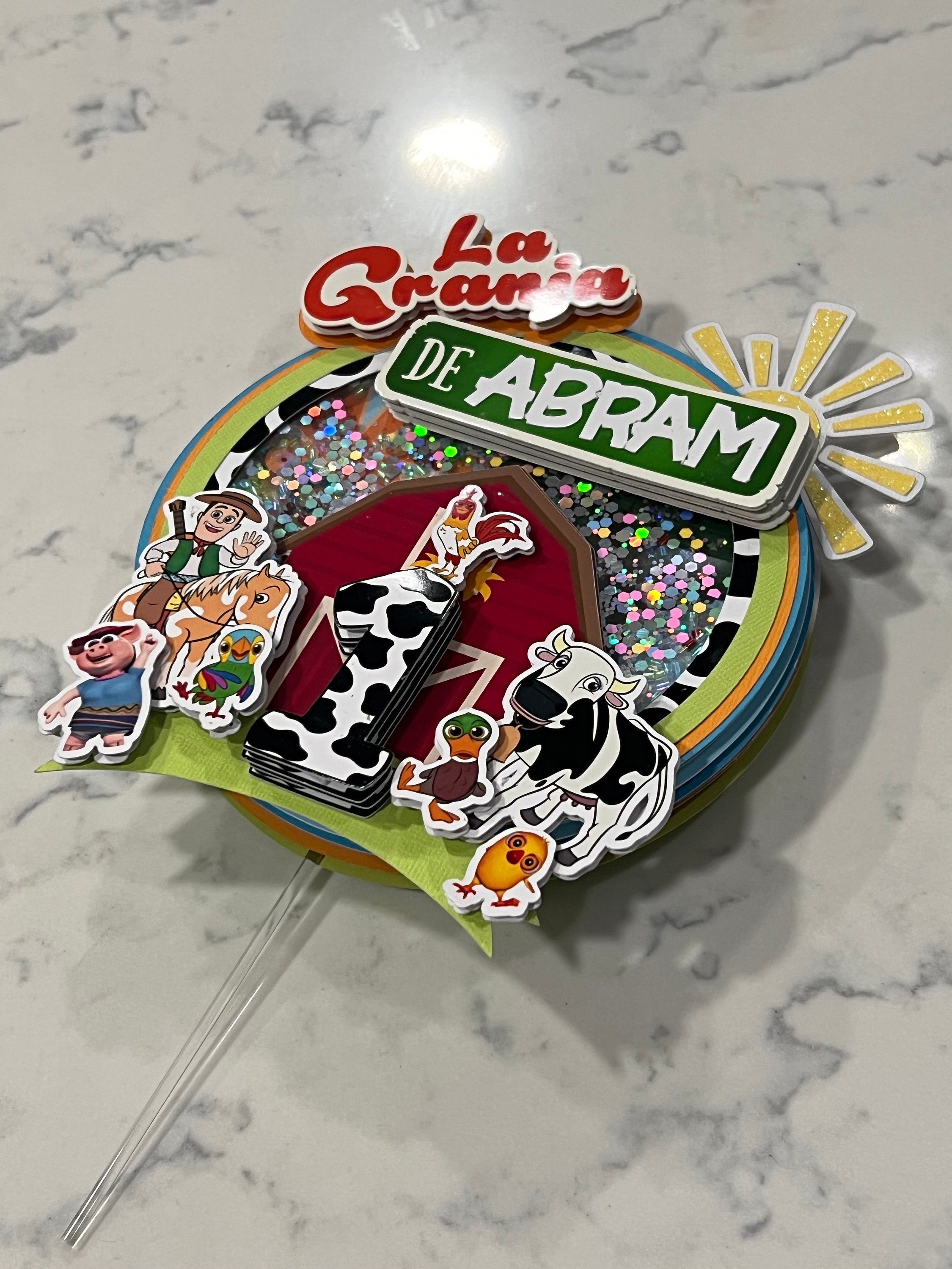 Granja De Zenon Cake Topper, Decoracion De Pastel, Granja Cake Topper ...