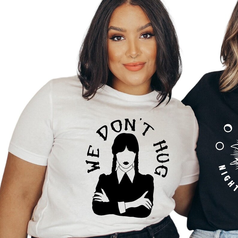 Wednesday Addams, We Don't Hug, Addams Family, Nevermore - Etsy