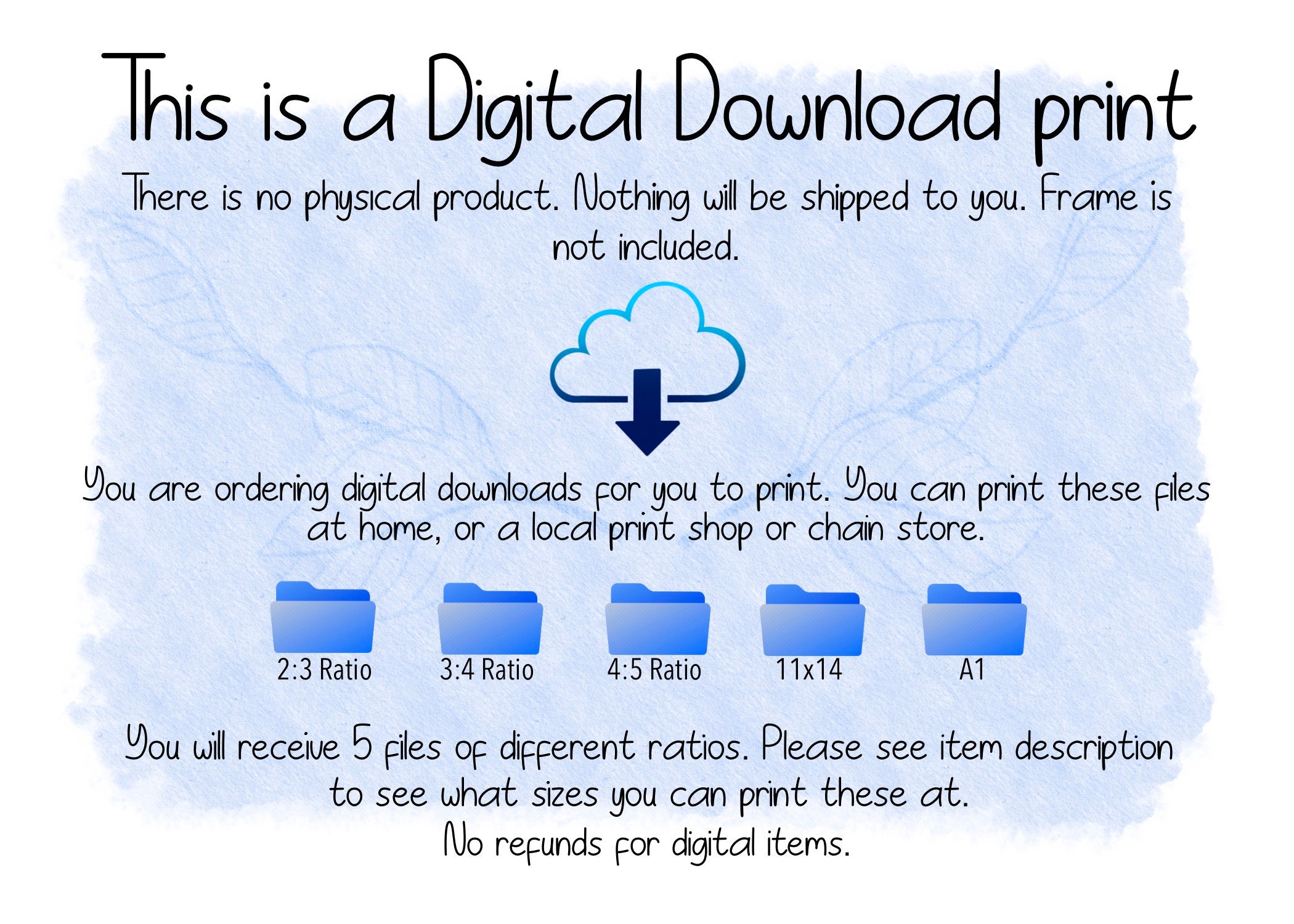 Blue Wave Abstract Art Print, Alcohol Ink Painting Print, Blue Wall Art ...