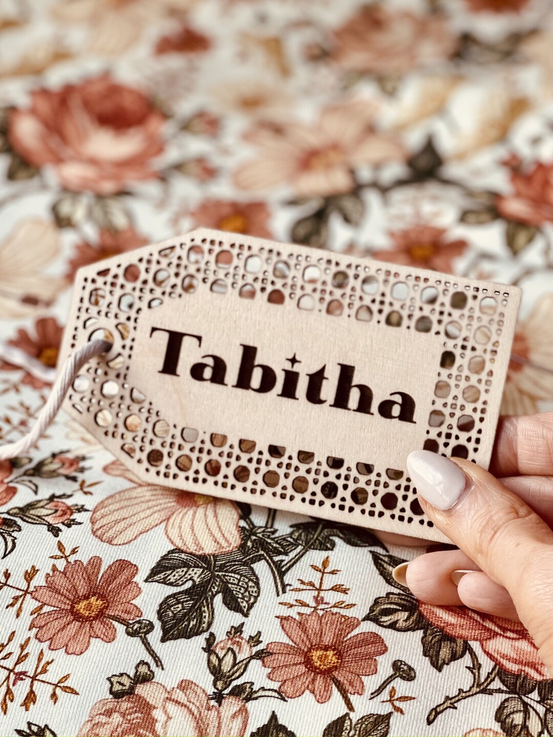 Personalised Gift Tag, Rattan Gift Tag, Wooden Gift Tag, Luxury Gift ...