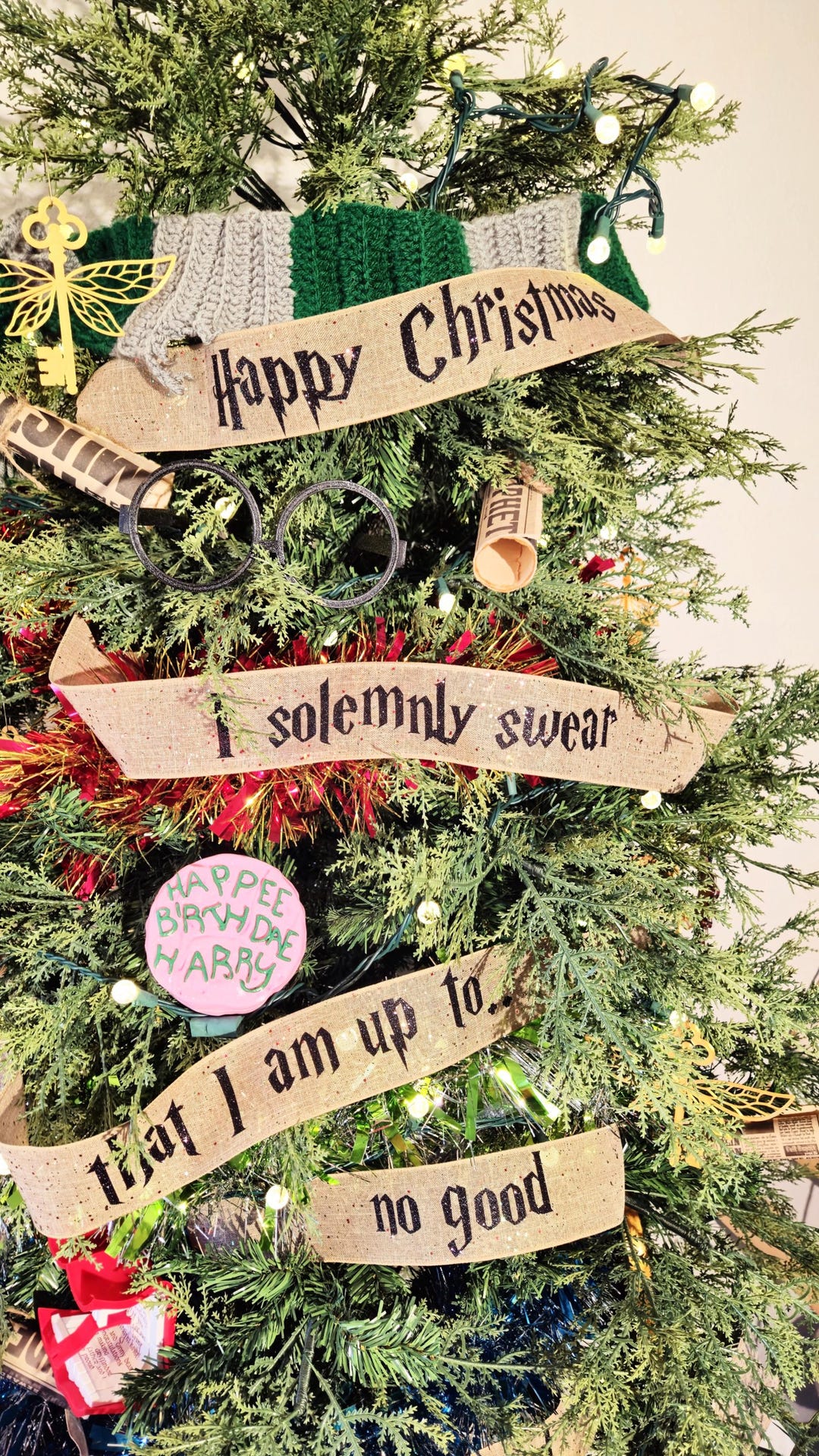 Christmas Tree Ribbons and Sets! Wizard Inspired Mischief - 30" Long ...