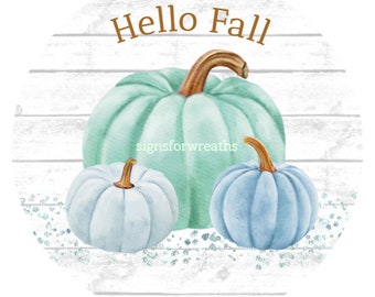 Fall Pumpkin Sign, Pumpkin Sign, Metal Wreath Sign, Elegant Pumpkin ...