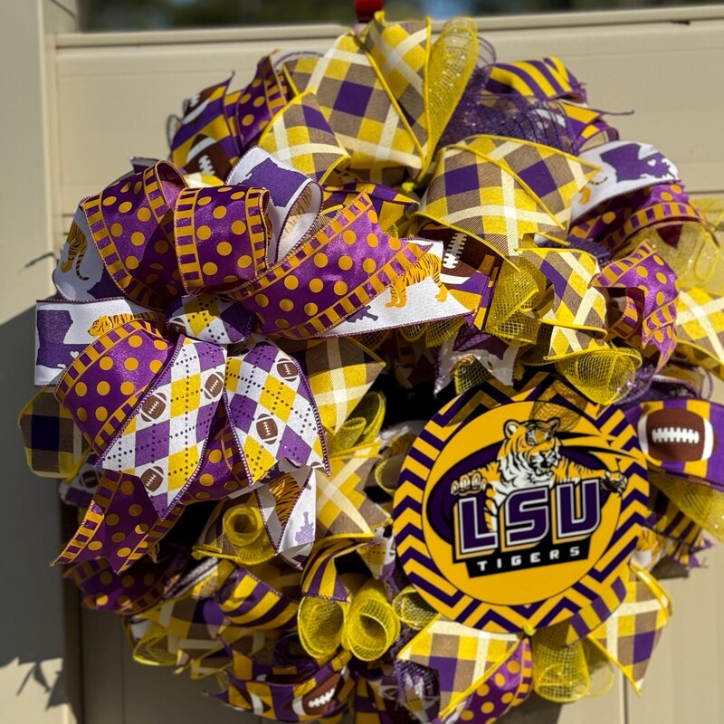 Lsu Wreath - Etsy