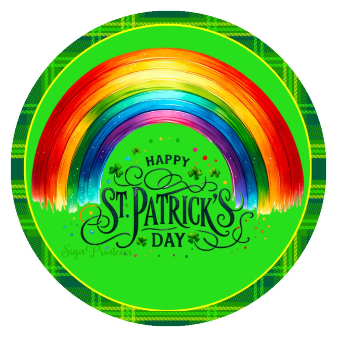 St. Patrick's Day Sign, Metal Wreath Sign, St. Patrick's Day Sign ...