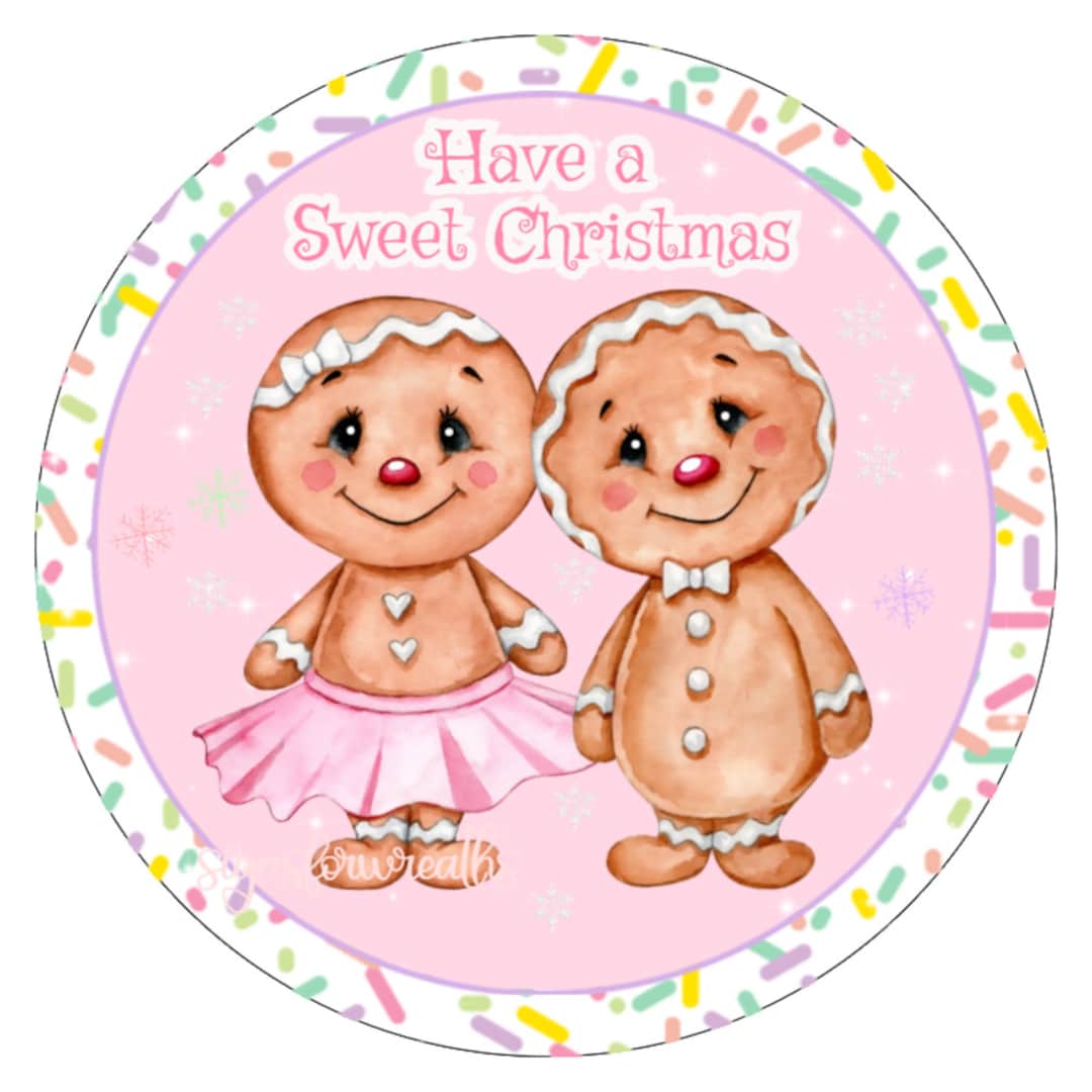 Gingerbread Sign, Gingerbread Sign, Christmas Wreath Sign, Gingerbread ...