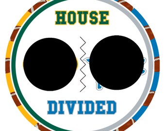 House Divided Wooden Sign - Etsy