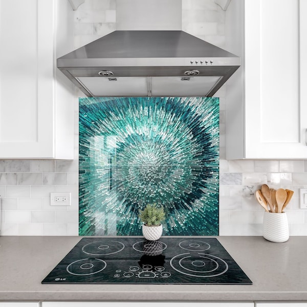 Tempered Glass Backsplash Behind Stove - Etsy