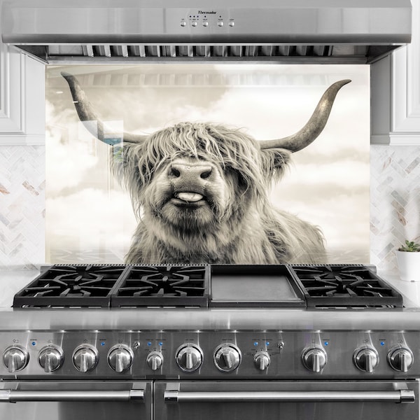 Tempered Glass Backsplash Behind Stove - Etsy