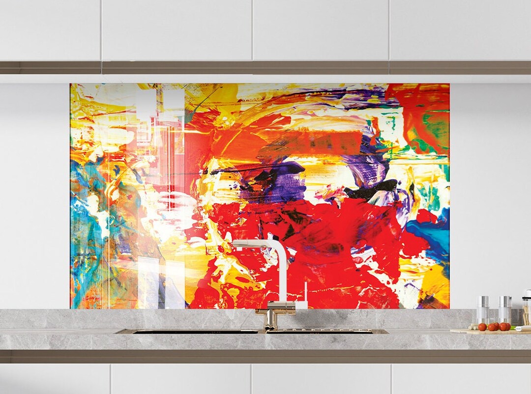 Backsplash Tile-solid Tempered Glass Wall Protection-kitchen - Etsy