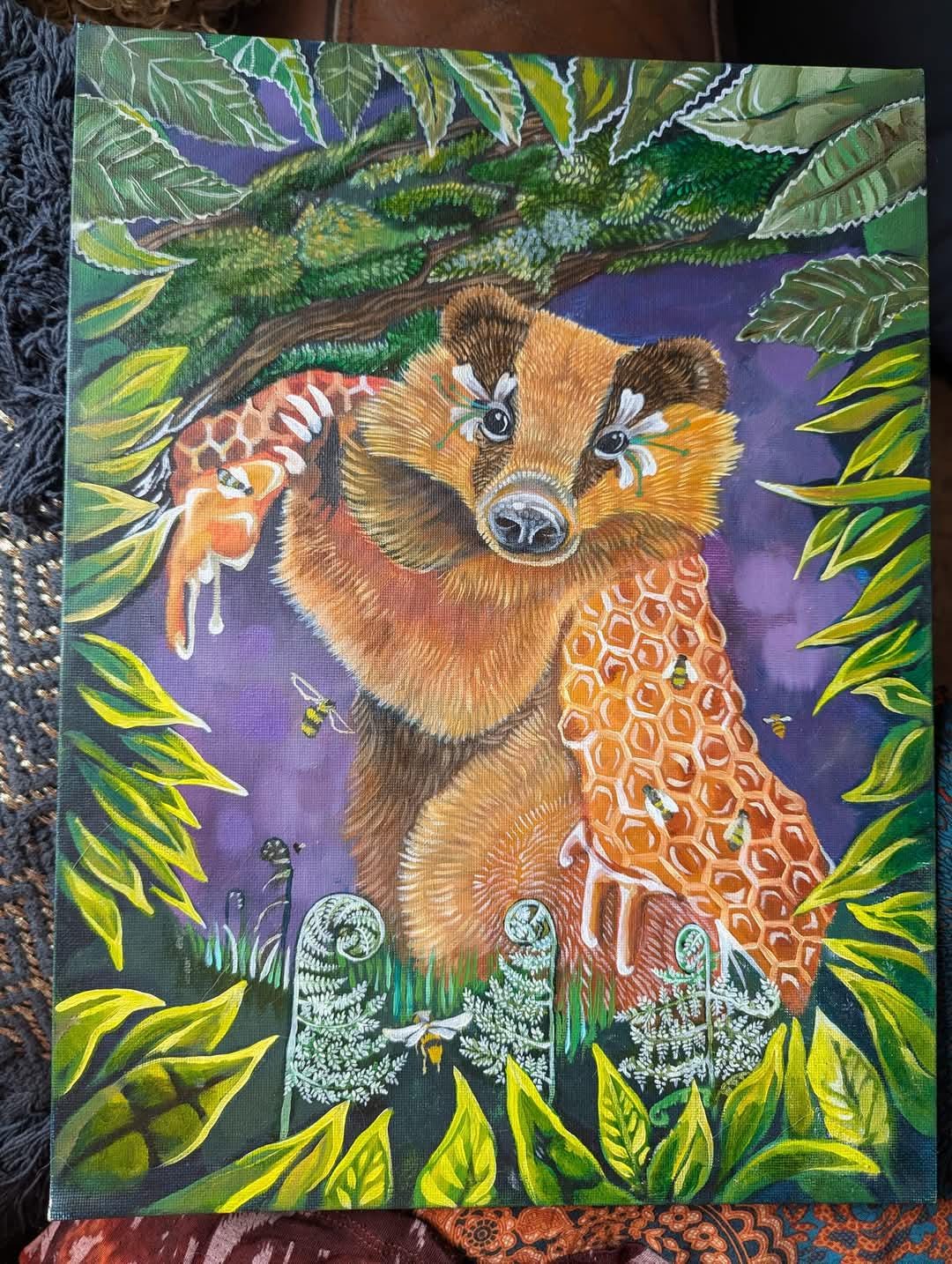 The Honey Badger - Original Fantasy Oil Painting - Etsy