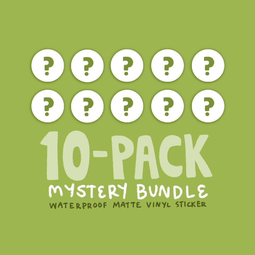 Mystery Bippy Sticker Bundle 10-pack - Etsy