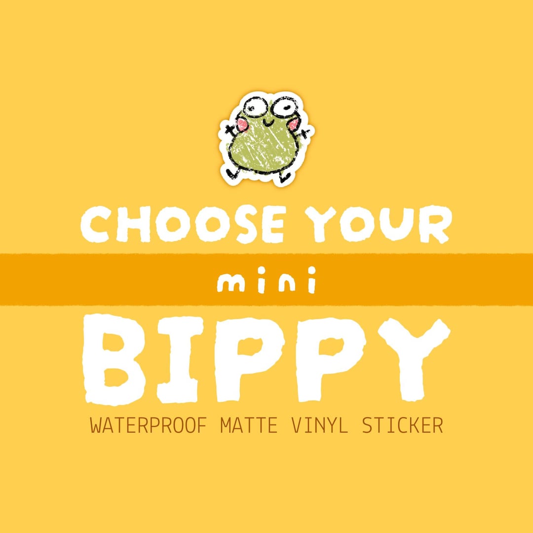 Mini Bippy Stickers 10pk (waterproof Vinyl) - Etsy