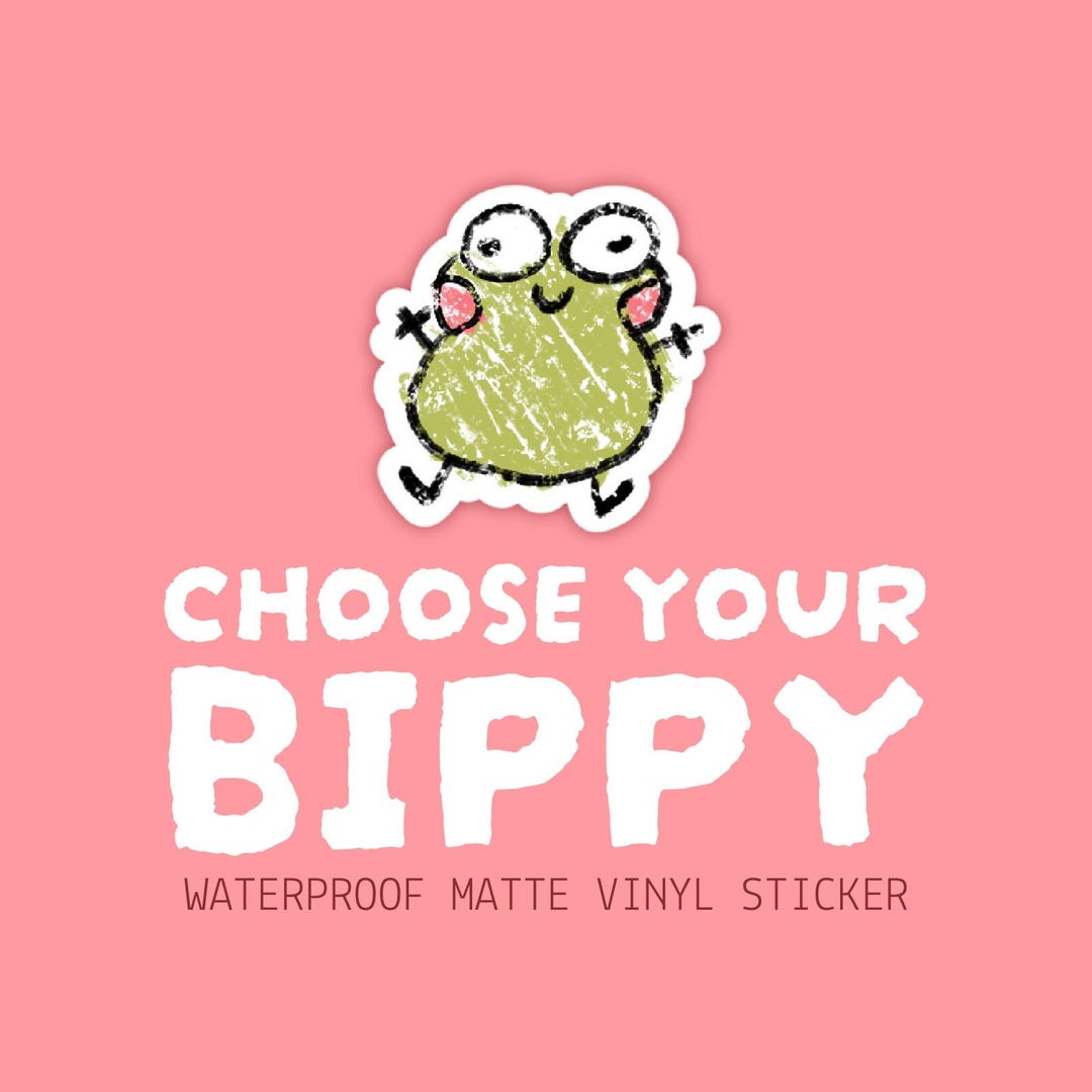 Bippy Sticker (waterproof Vinyl) - Etsy