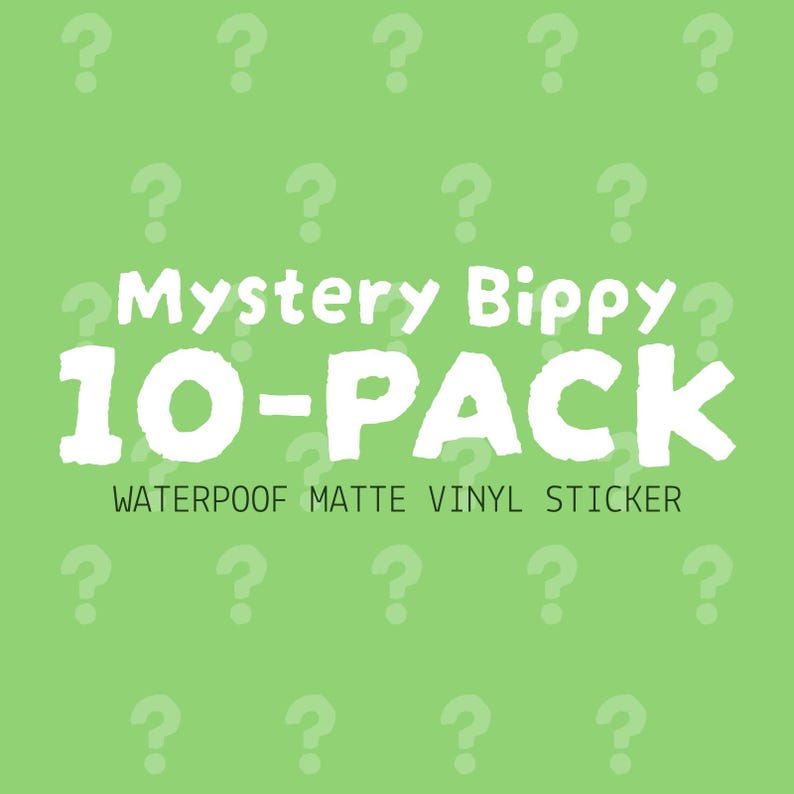 Mystery Bippy Sticker Bundle 10-pack - Etsy