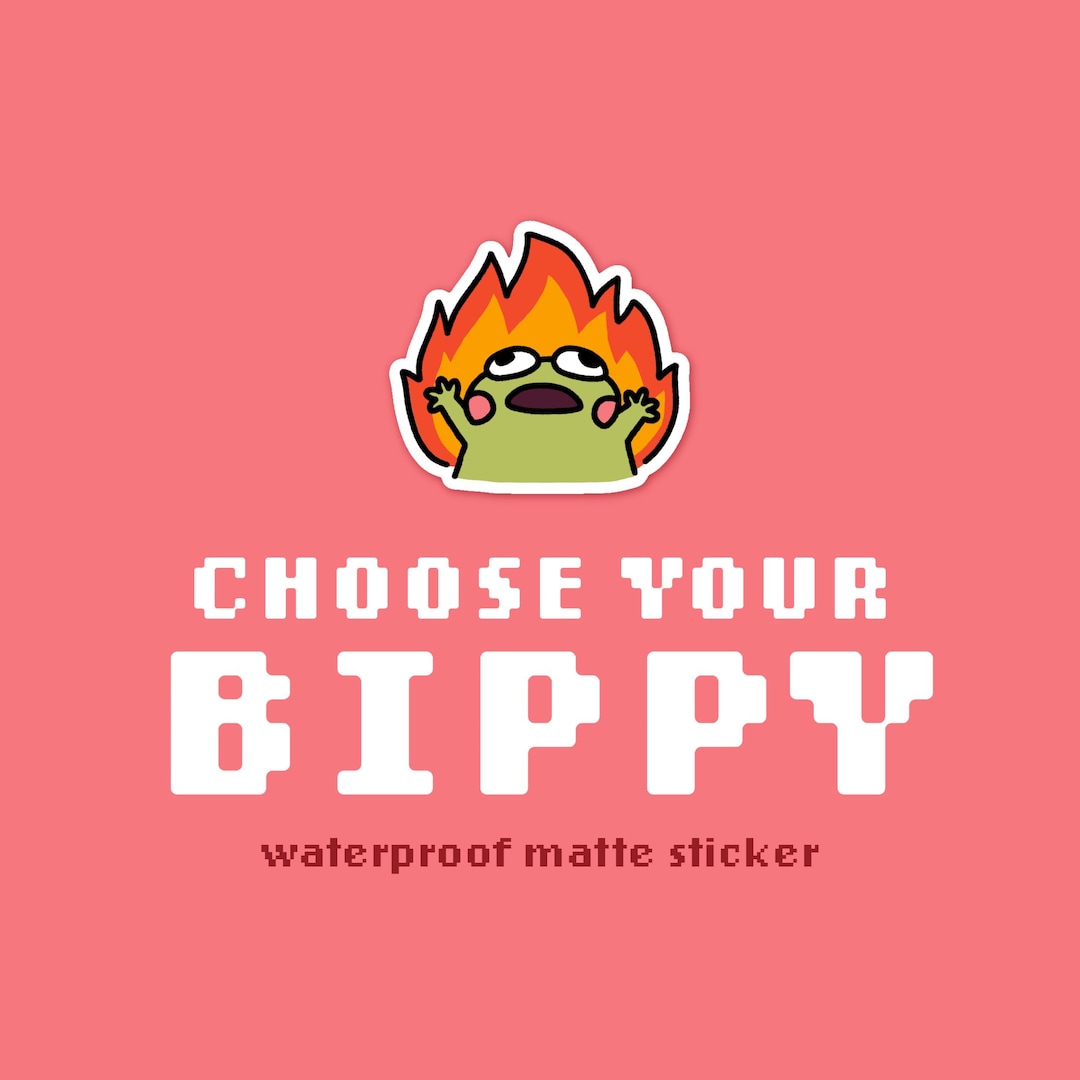 Bippy Sticker (waterproof Matte) - Etsy