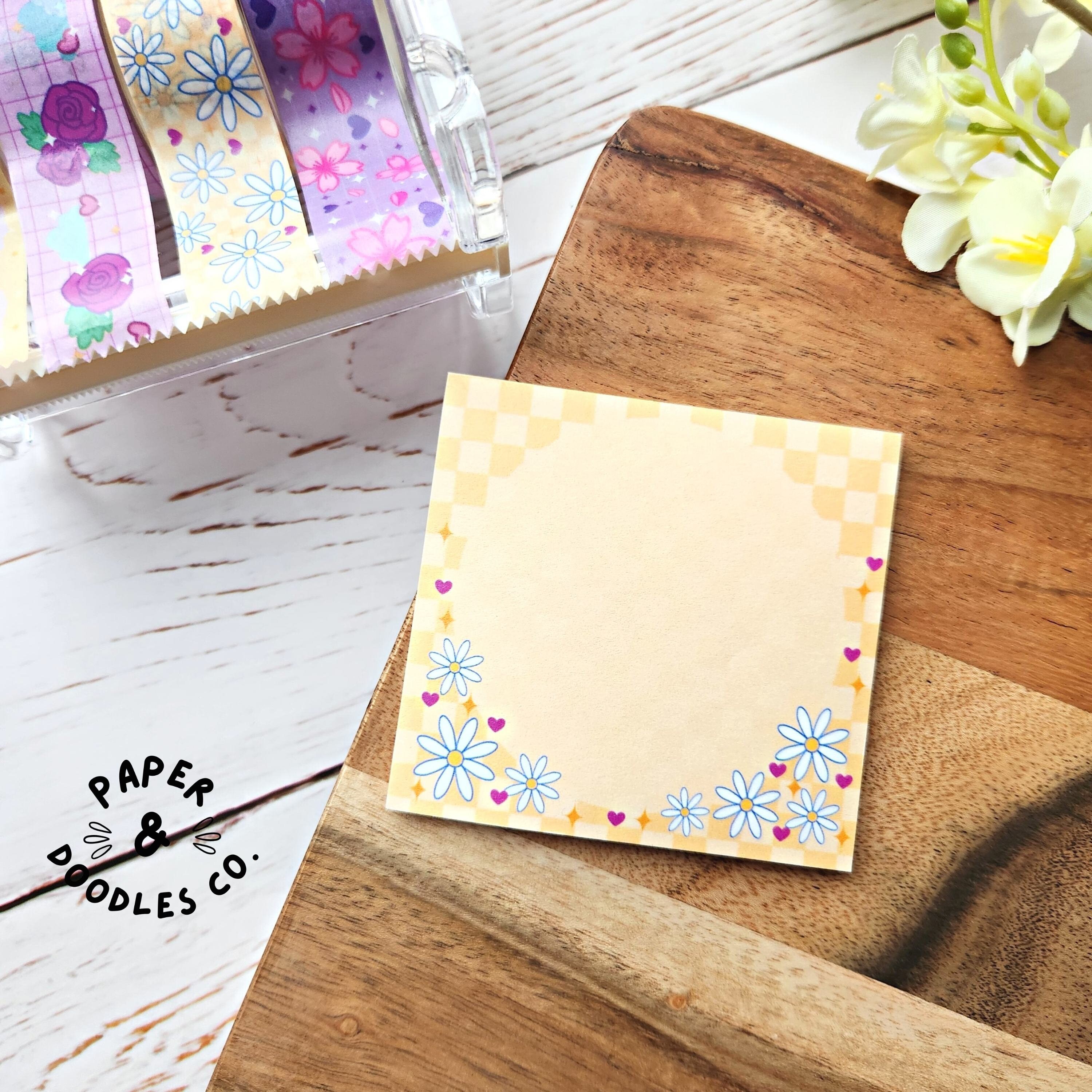 Daisies Post-it Notes – 3x3 Kawaii Stationery, 50 Pages - Etsy
