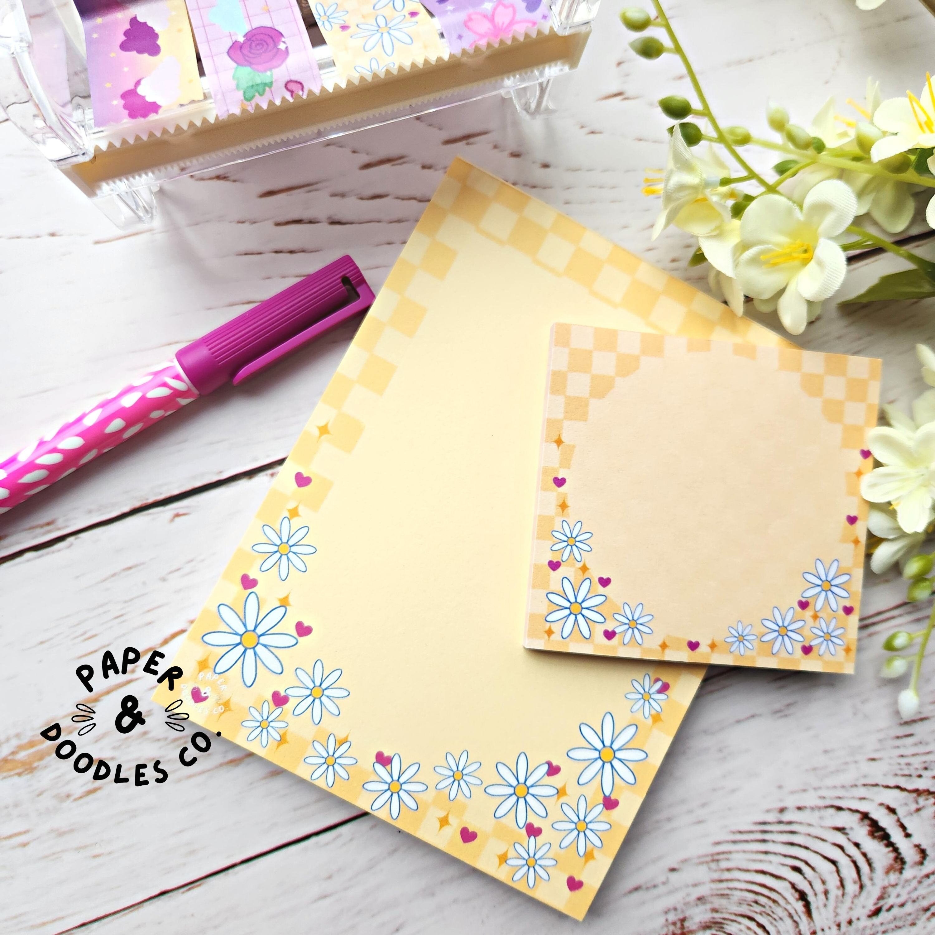 Daisies Post-it Notes – 3x3 Kawaii Stationery, 50 Pages - Etsy