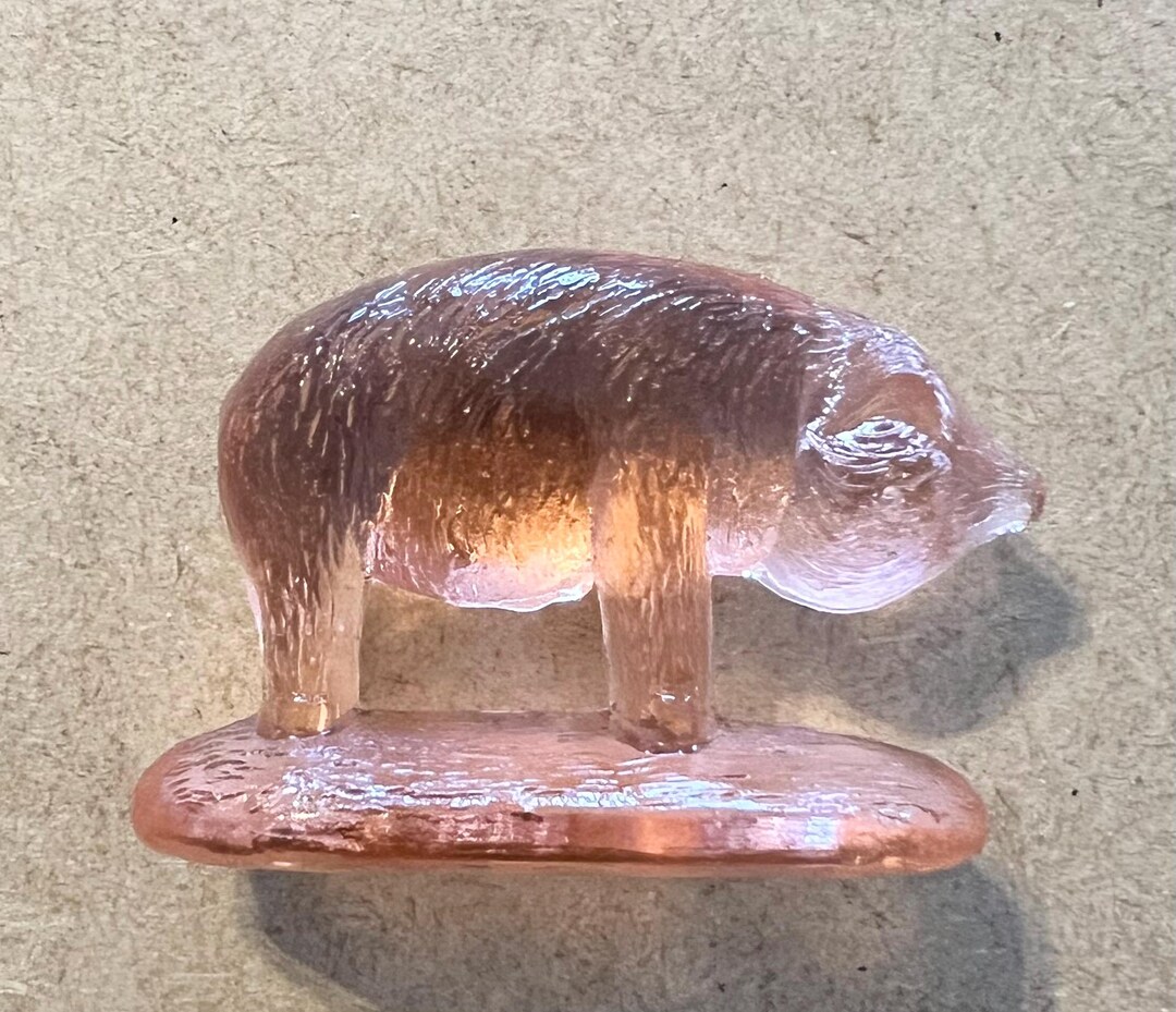 Summit Art Glass Pig - Etsy